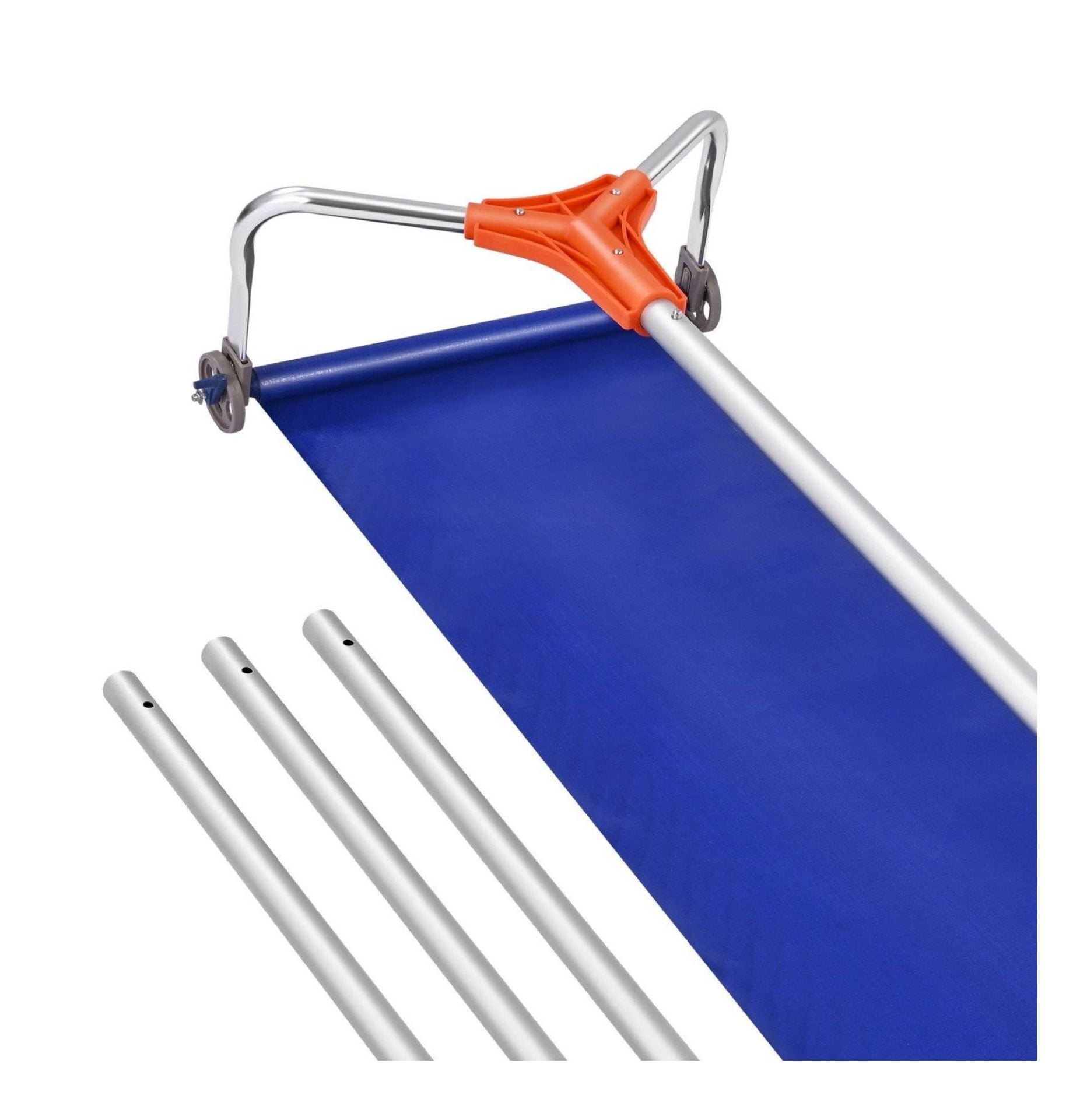 Snow Roof Rake, 17-Inch Blade, 4.1-17.2 ft Adjustable Snow Removal Tool ...