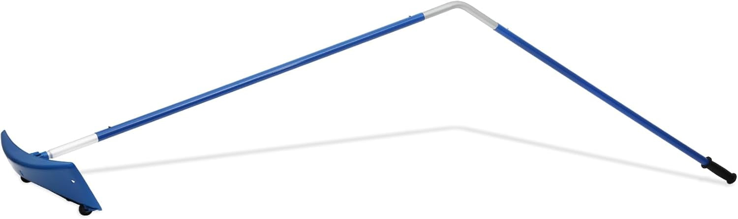 Snow Roof Rake with 2-in-1 Straight/120° Bent Pole Modes for Flat Roofs ...