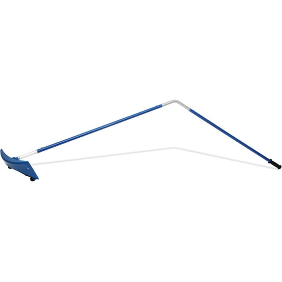 Snow Roof Rake with 2-in-1 Straight/120° Bent Pole Modes for Flat Roofs ...