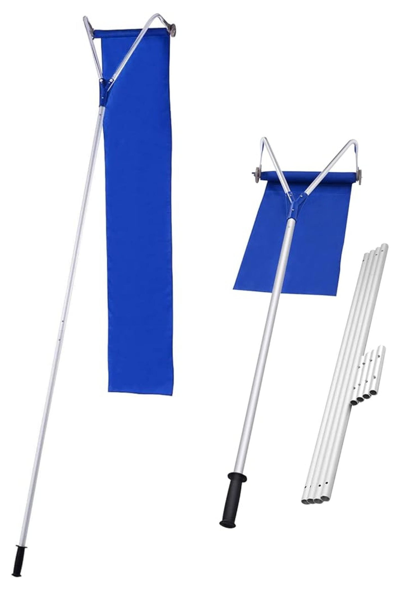 Snow Roof Rake 21 FT, Adjustable Aluminum Snow Shovel with Wheels, 420D ...
