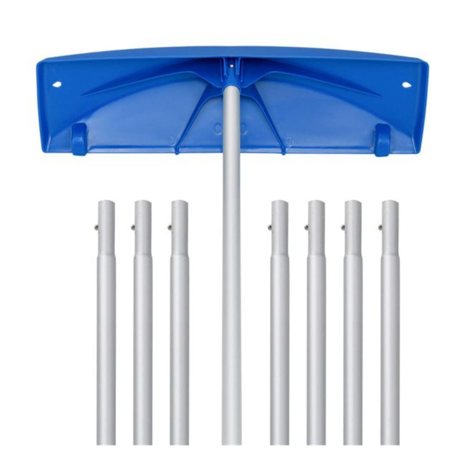 Snow Roof Rake 3.4-20ft Telescoping - 24 Inch Wide Blade Aluminum Snow ...