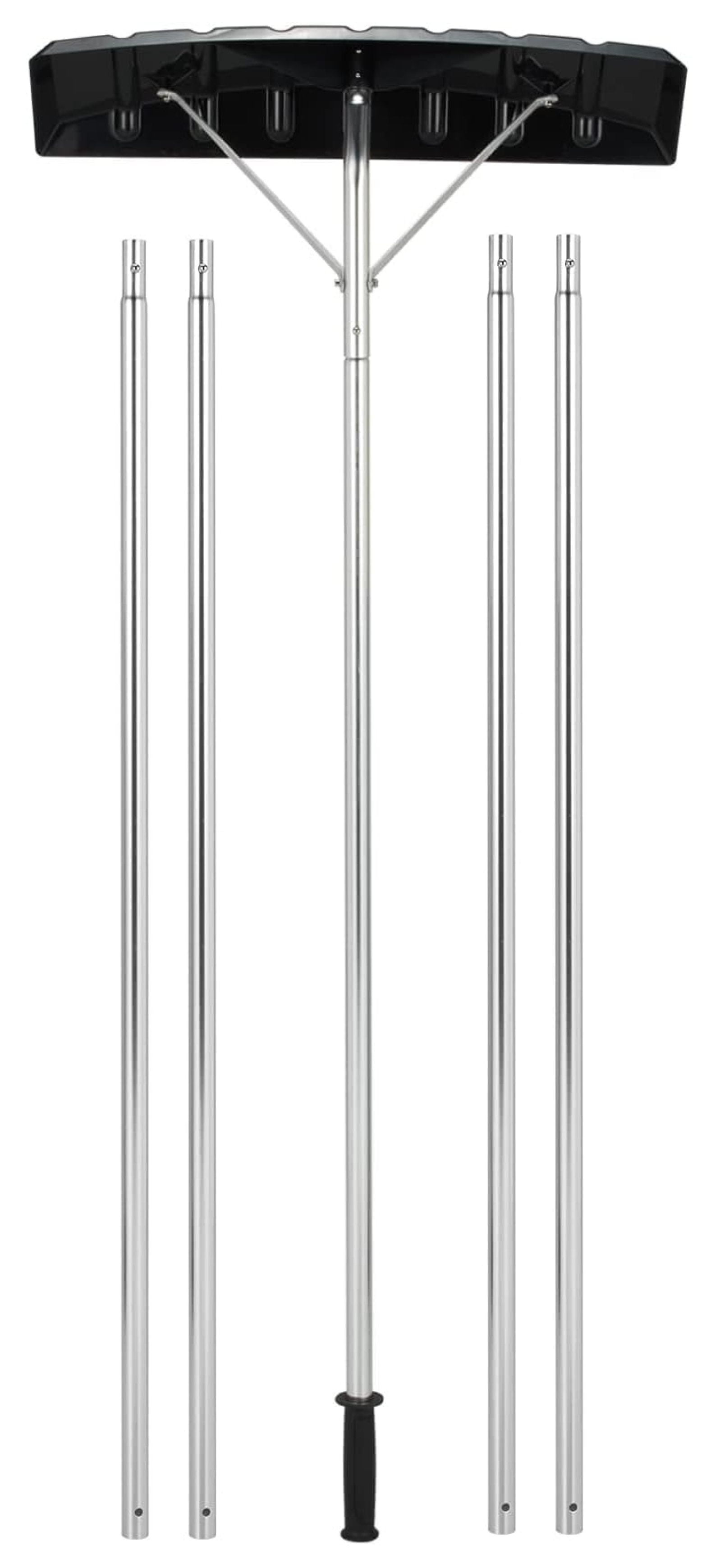 Snow Roof Rake, 4.8-20FT Extendable Snow Removal Tool, 25 Inch Wide ...