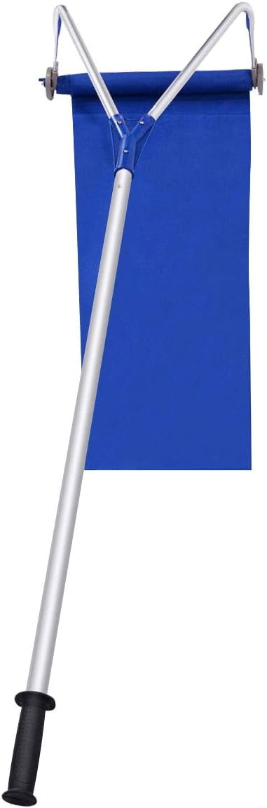 Snow Roof Rake, 5.9-21 Ft Telescoping Rooftop Snow Removal Tool with ...
