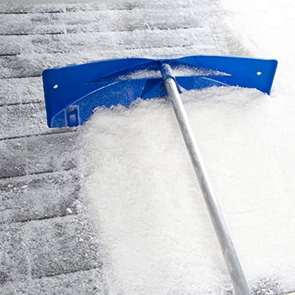 Snow Roof Rake Deluxe, Easy Snow Removal from Roof, Prevents Ice Dams ...