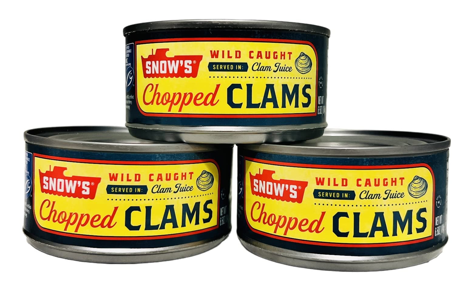 Snow,S Bumble Bee Chopped Clams In Clam Juice 6.5Oz (3 Pack) - Walmart.com