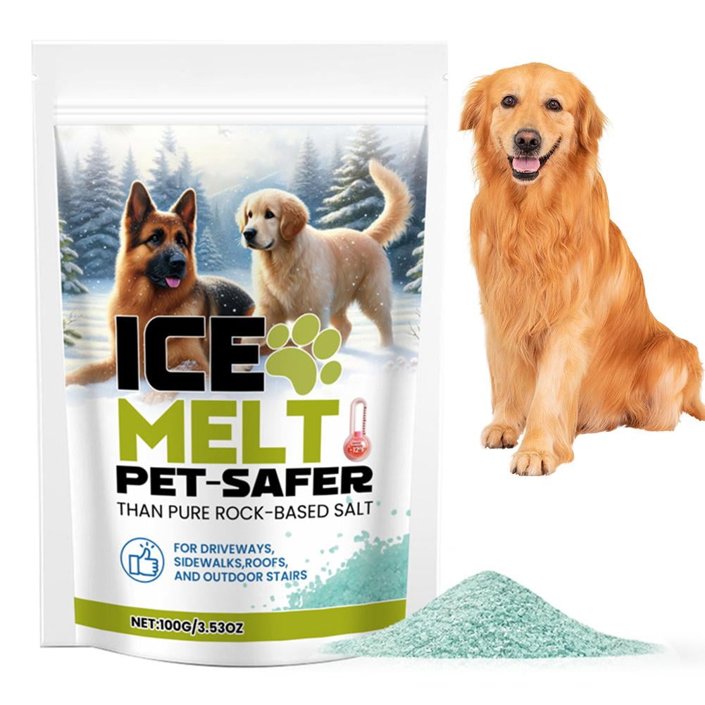 Snow Salt Ice Melt, 3.53oz Driveway Salt Ice Melt, Pet-Friendly Icing ...