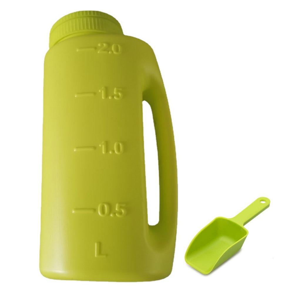 Snow Salt Spreader,2L Handheld Spreader, Ice Melt Spreader with Scoop,Ice Melt Shaker Dispenser ...