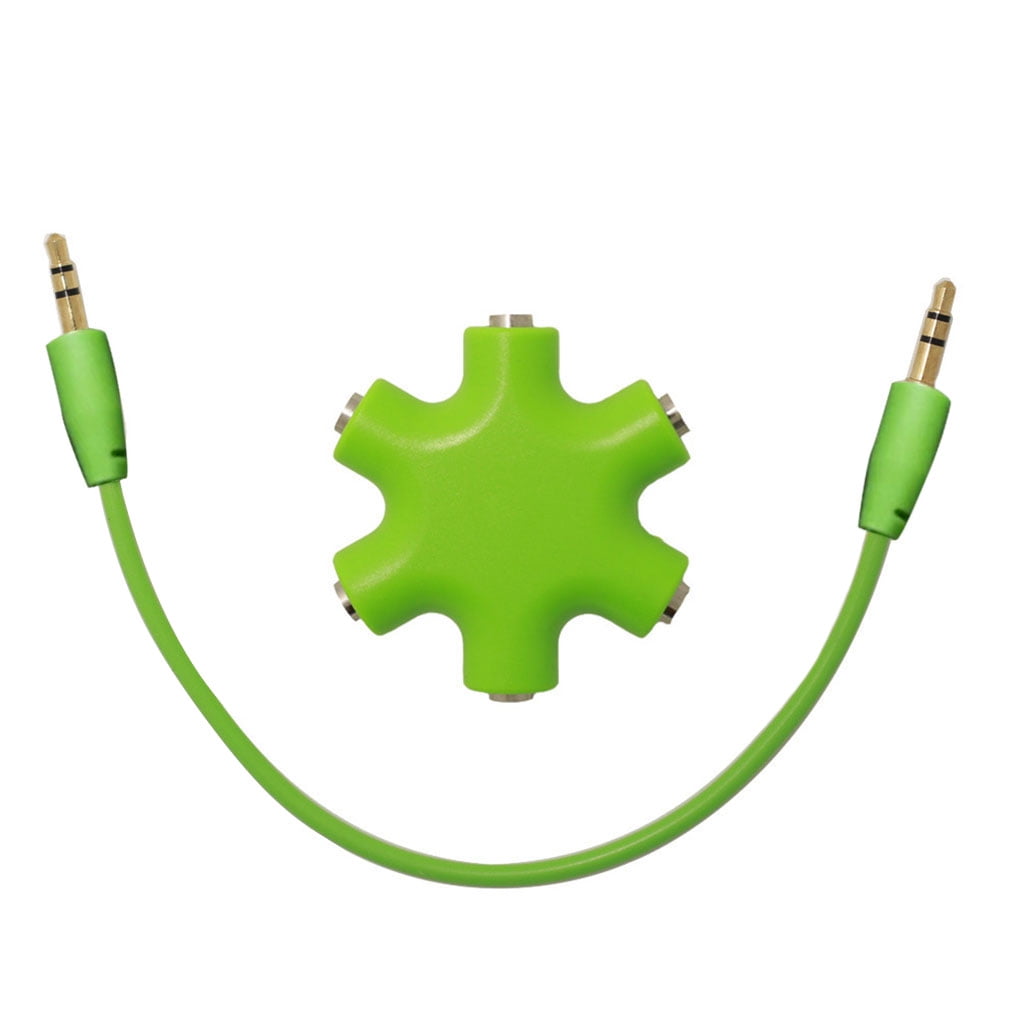 Snow Shape Headphone Splitter Multi Earphone Multi Earphone Hub Adapter ...