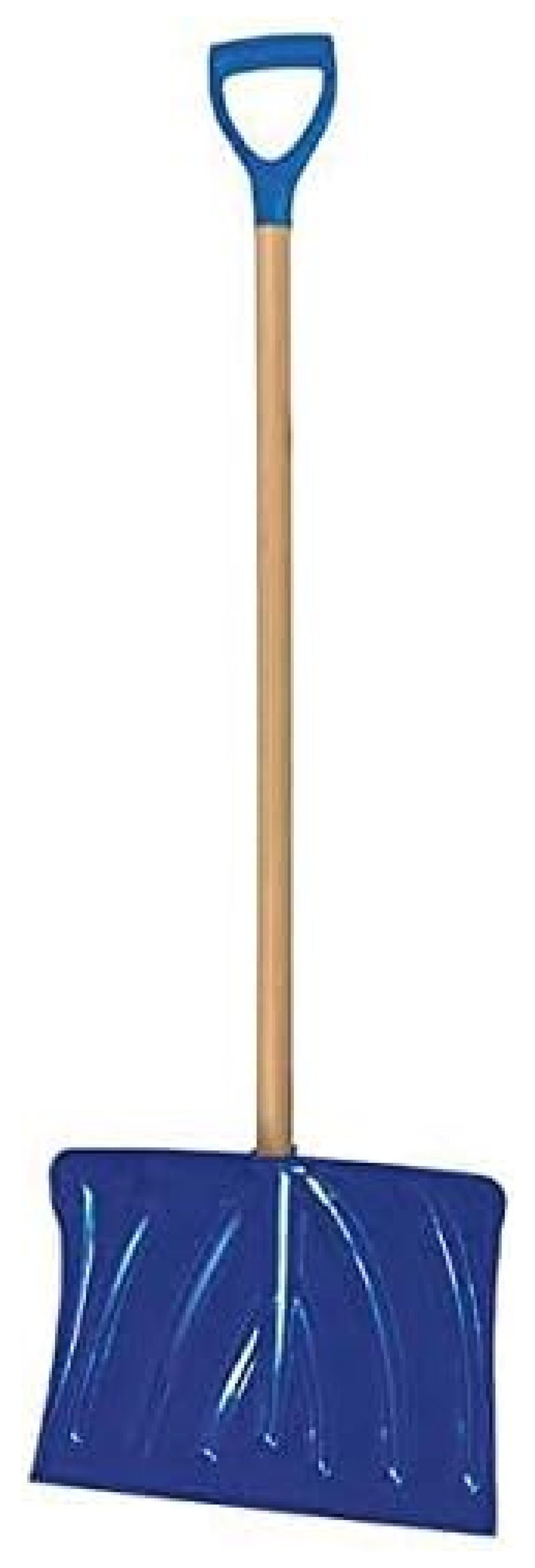 Snow Shovel 18 Inch Blade - Lightweight Snow Remover with 37 Inch Wood ...