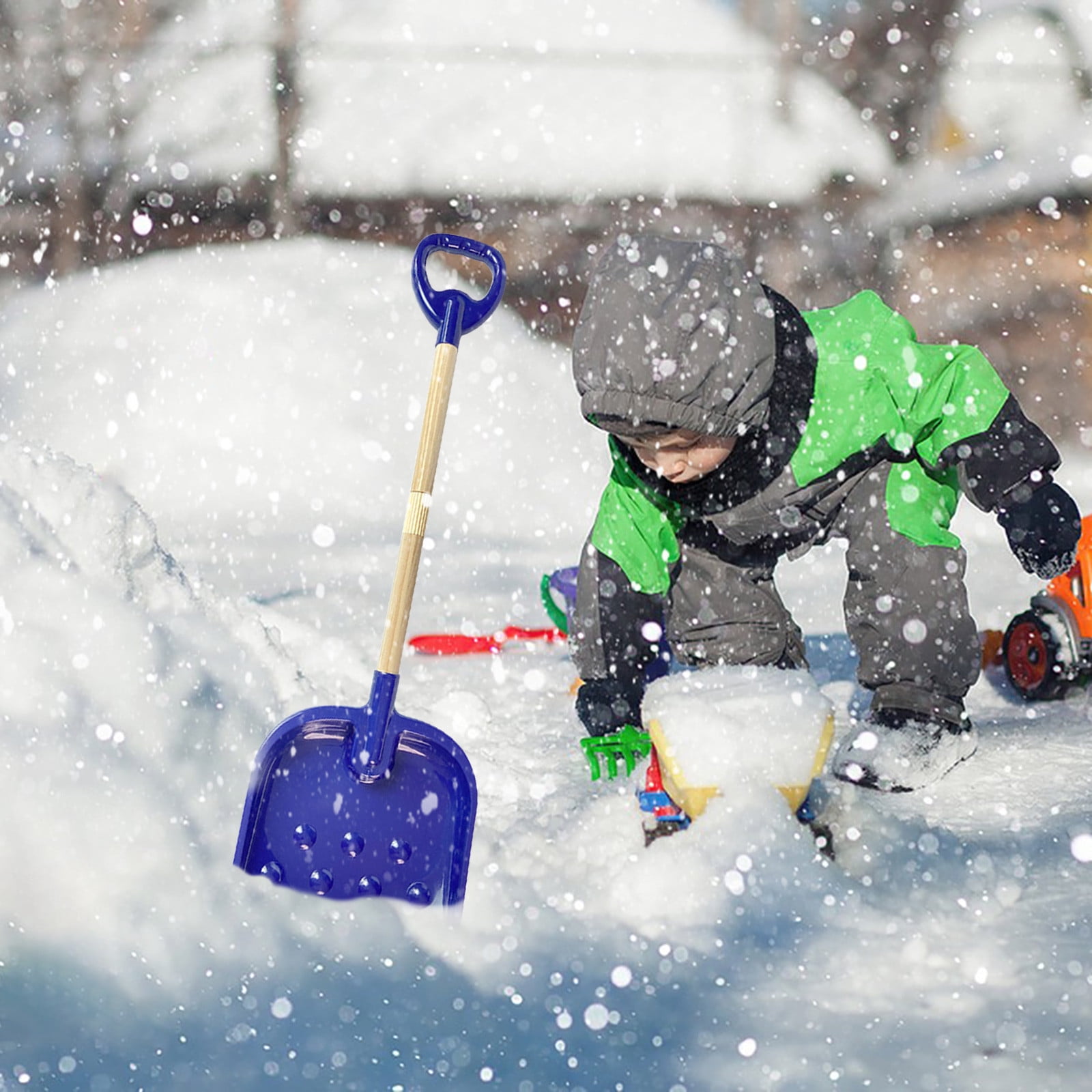 Snow Shovel Beach Tool, Large Outdoor Dredging Shovel, Durable Plastic ...