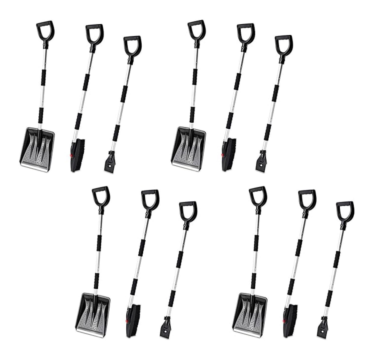 Snow Shovel Kit - 3-in-1 Snow Brush, Ice Scraper & Snow Remover Set for ...