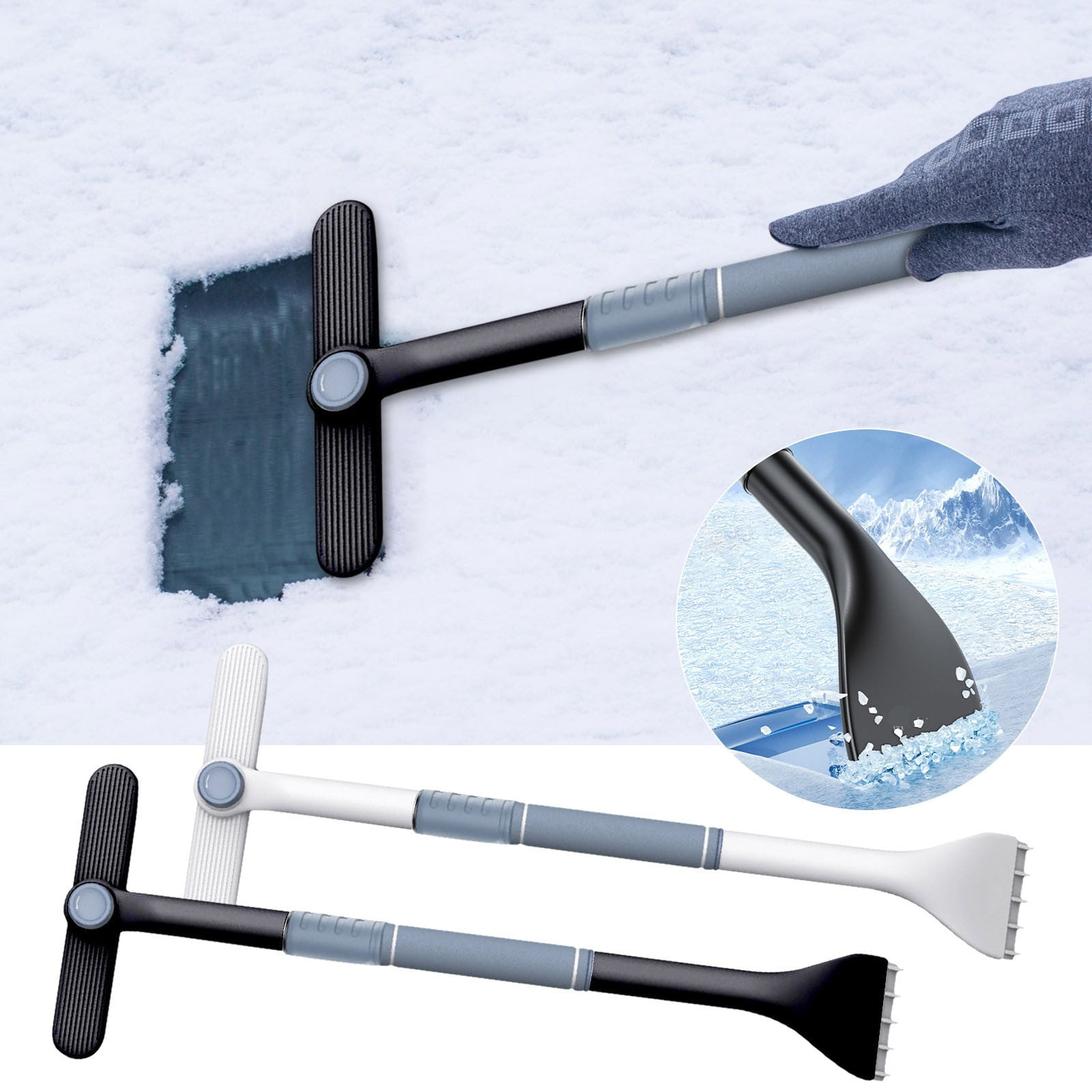 Snow Shovel Tool, Telescopic Multi-function Shovel, Rotating ...