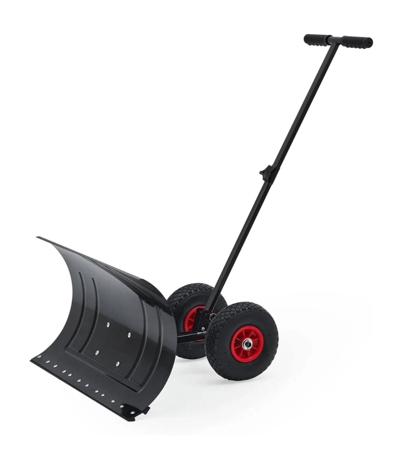 Snow Shovel with Wheels for Driveway, 29In Wide Heavy Duty Push Snow ...
