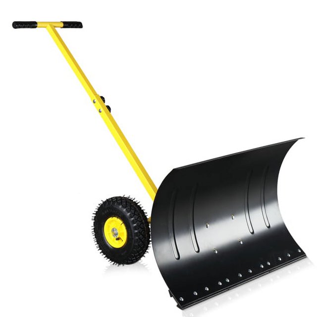 Snow Shovel, ZPL 29“ Snow Shovel for Driveway, Heavy Duty Snow Pusher ...