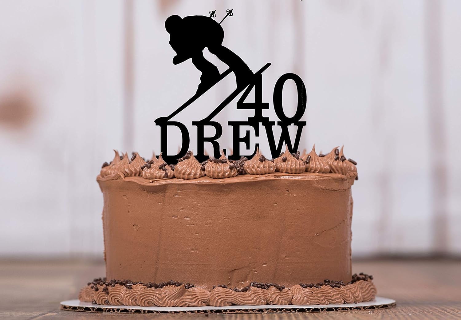 Snow Ski Cake Topper, Birthday Cake Topper, Topper, Winter Sports ...