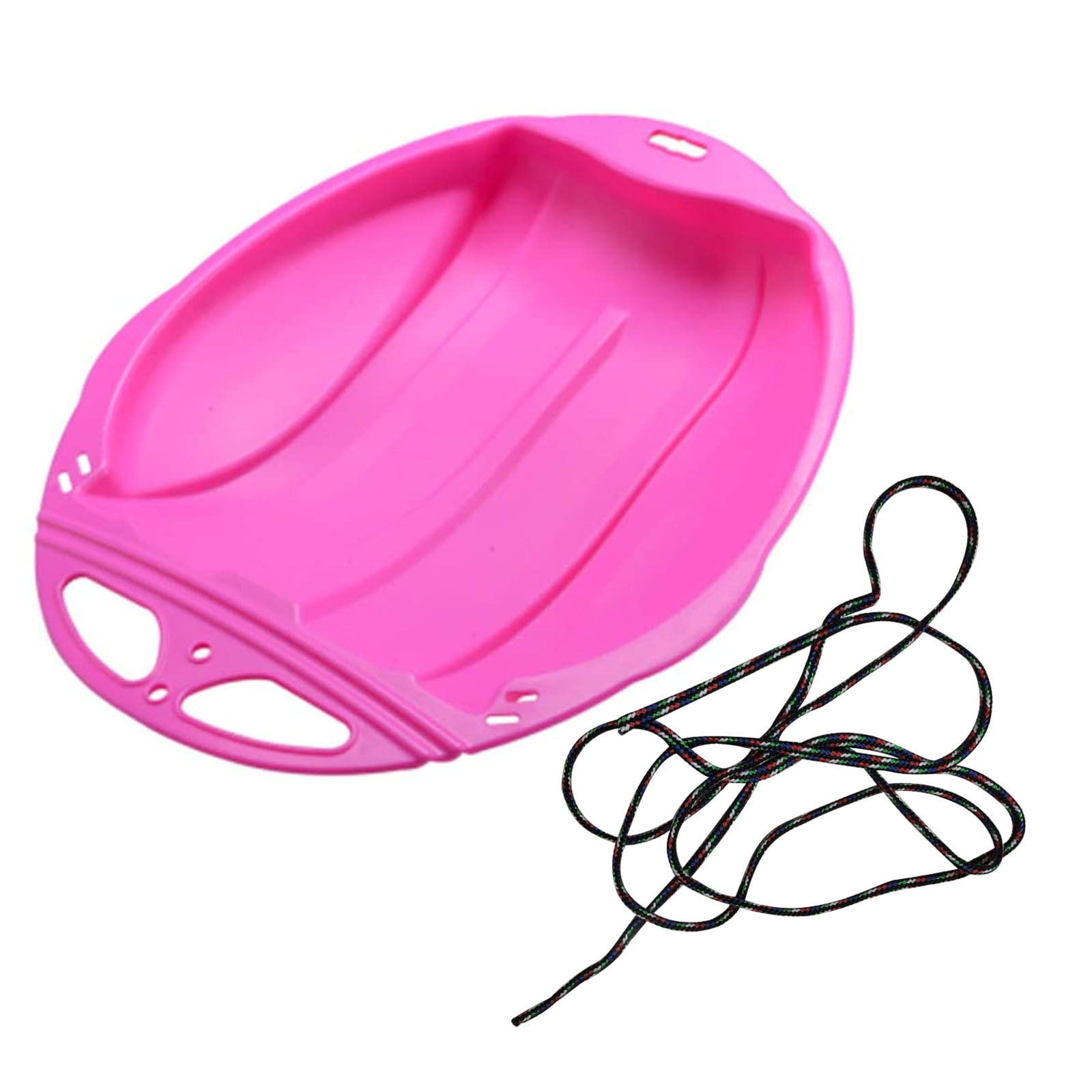 Snow Sled, 35" Classical Plastics Snow Sleds for Kid and Adult with ...