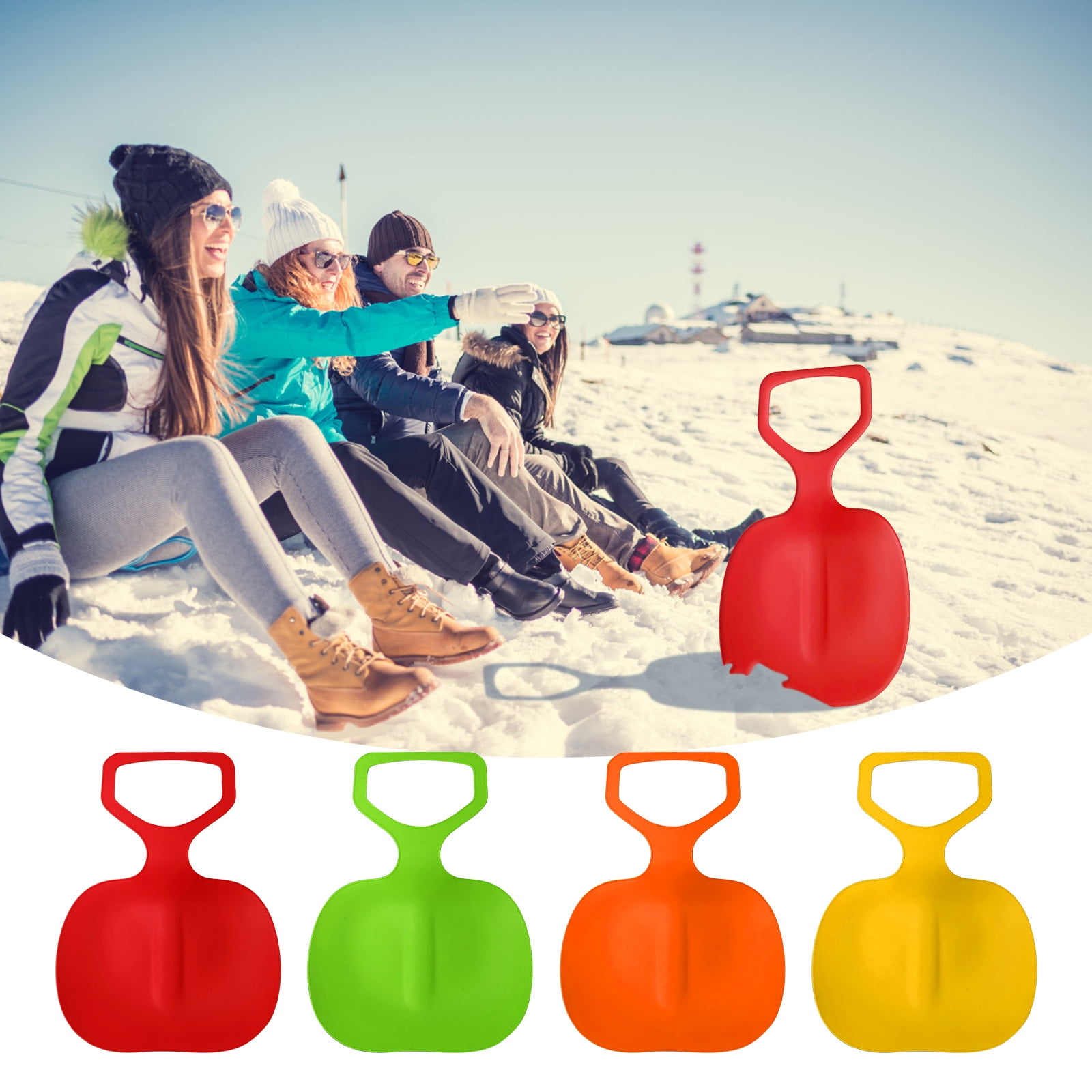 Snow Sled Board for Kids Outdoor, Heavy-Duty Cold Weather Downhill Pro ...