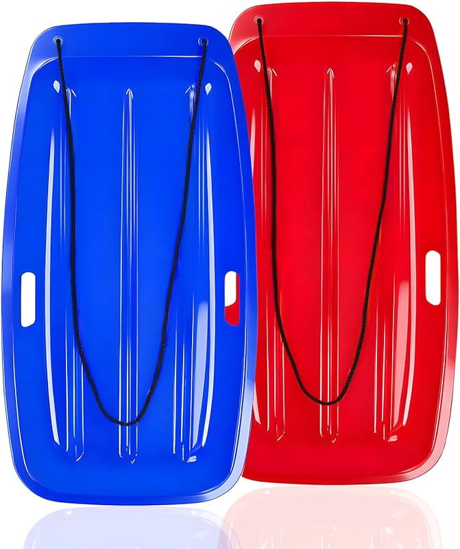 Snow Sled for Kids: 35", Cold-Resistant, Anti-lateral Drift, Included ...