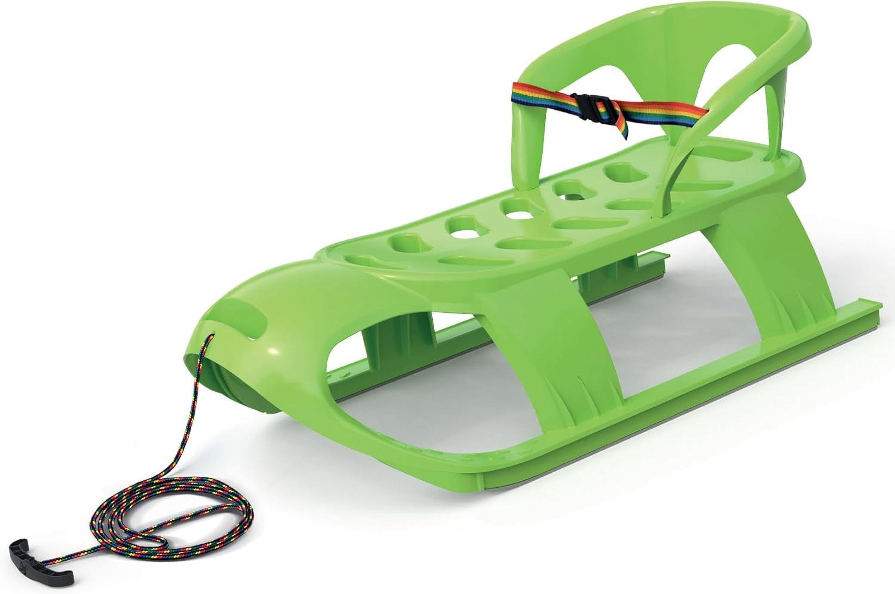 Snow Sled for Kids - SnowCruise Sledge - Toboggan with Pull Rope ...