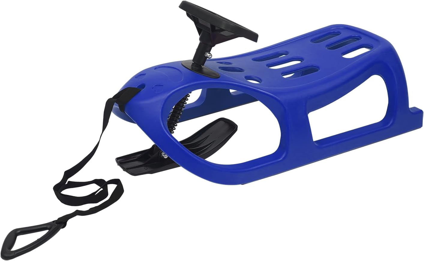 Snow Sleds for Kids, Saddle Seat Snow Sled with Safety Hand Grips, Fast ...