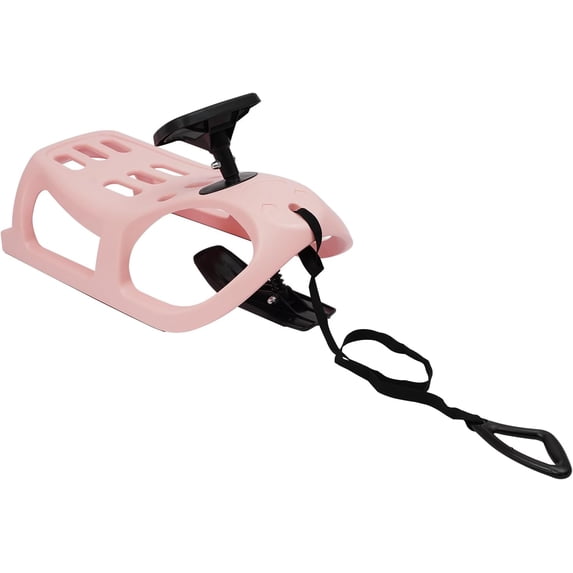 Snow Sleds for Kids, Saddle Seat Snow Sled with Safety Hand Grips, Fast ...