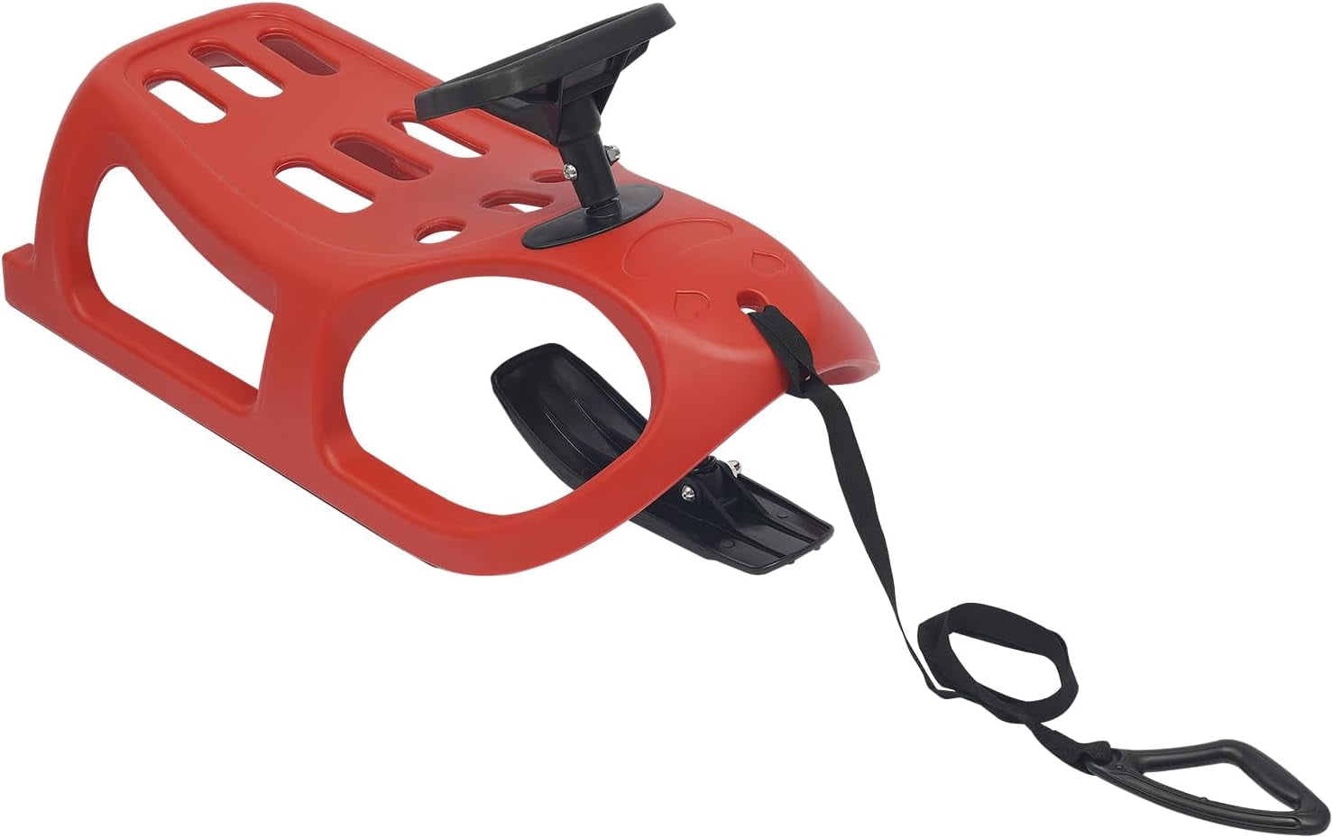 Snow Sleds for Kids, Saddle Seat Snow Sled with Safety Hand Grips, Fast ...