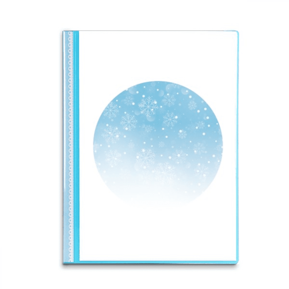 Snow Snowflake Weather Blue Sky Book Sheet Protectors Portfolio Binder ...