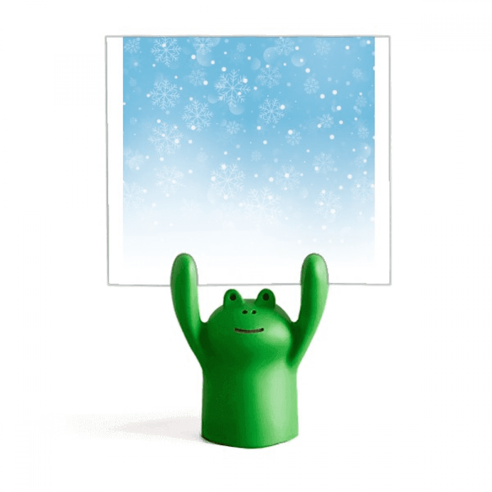 Snow Snowflake Weather Blue Sky Memo Holder Cartoon Animal Frog Stand ...