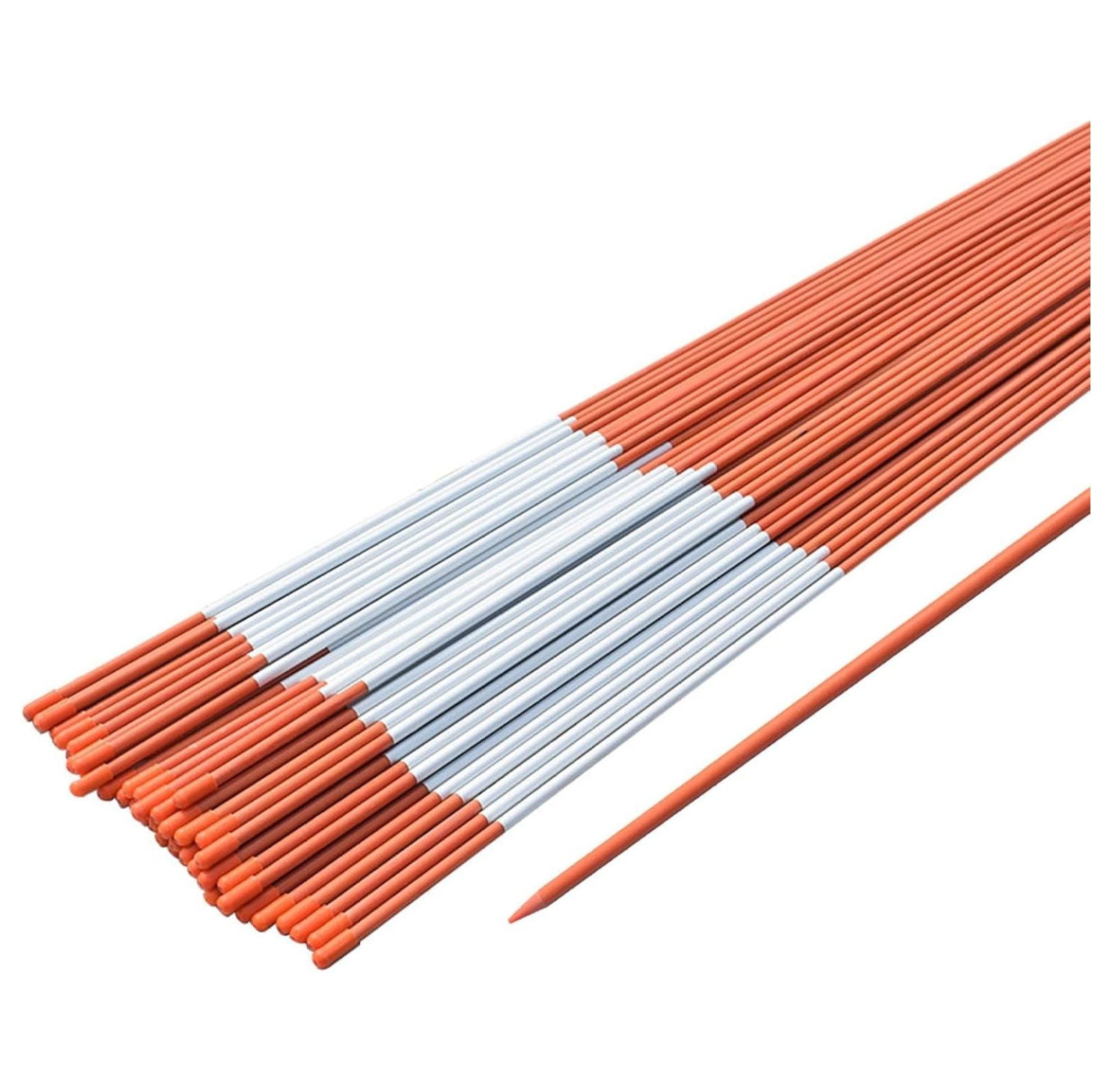 Snow Stakes Driveway Markers (50 Pack) - Fiberglass Snow Plow Stakes ...