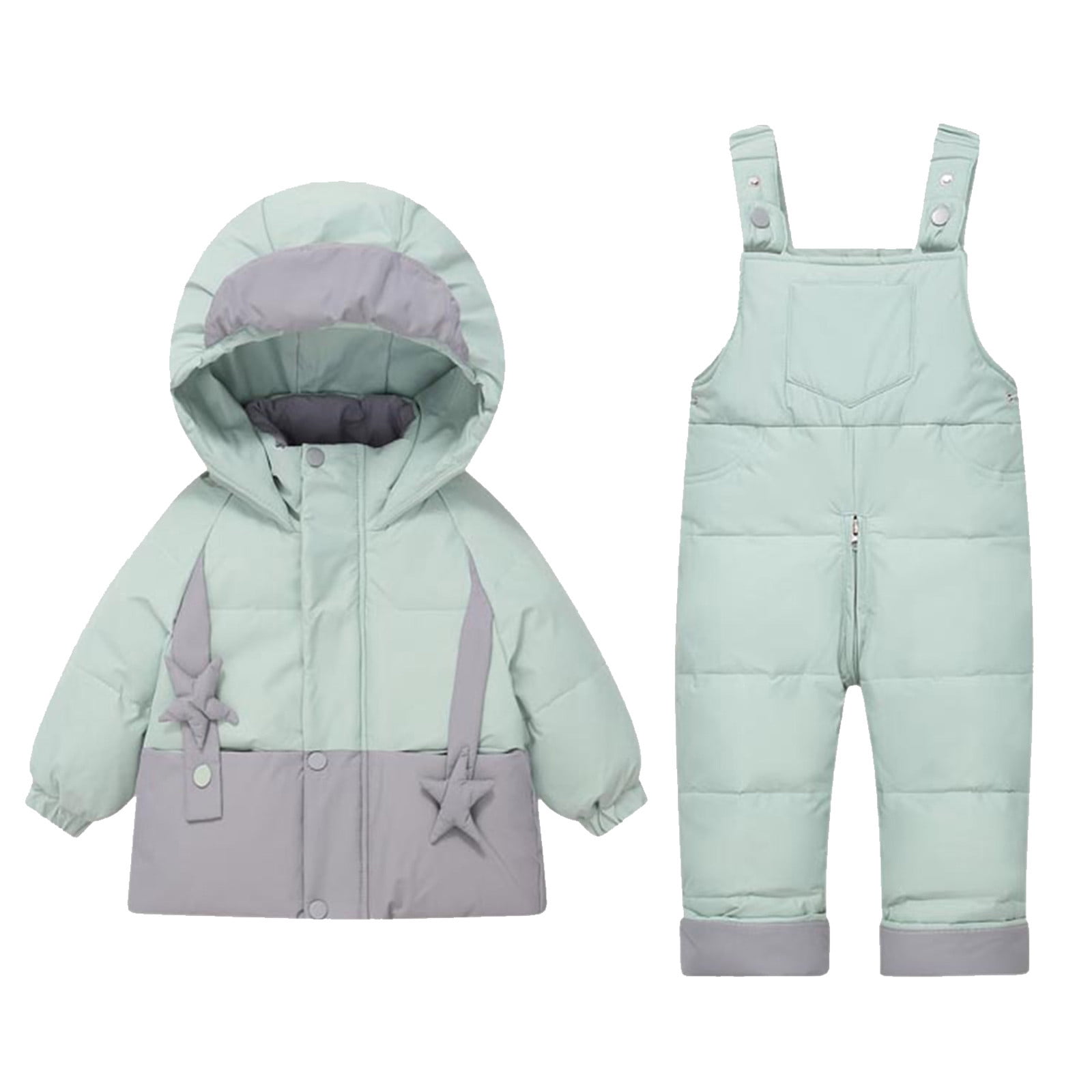 Snow Suit for Kids, Toddler Snow Suit, Unisex Baby Girls Boys 2 Piece ...