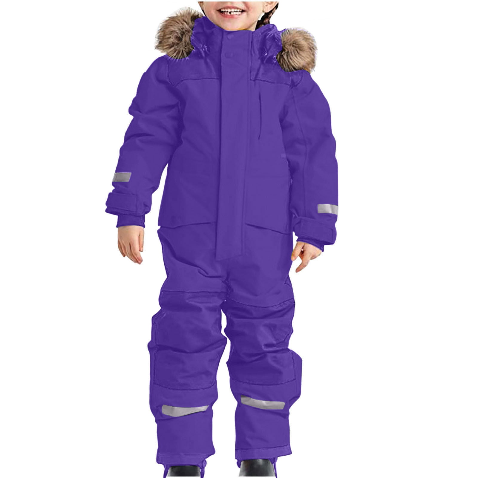 Snow Suit for Kids, Waterproof Winter One-Piece Snowsuit for Toddlers ...