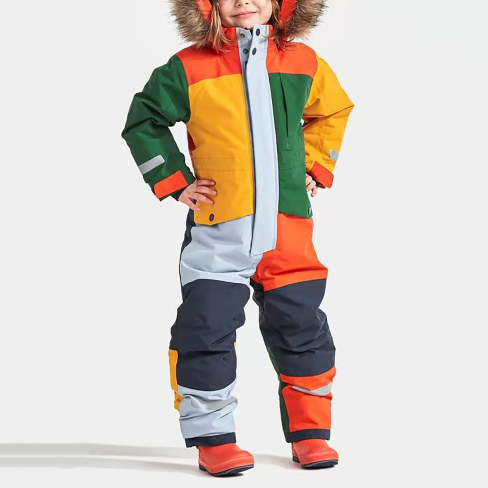 Snow Suits for Girls Size 7-14 Kids Snowsuit Boys and Girls One Piece ...