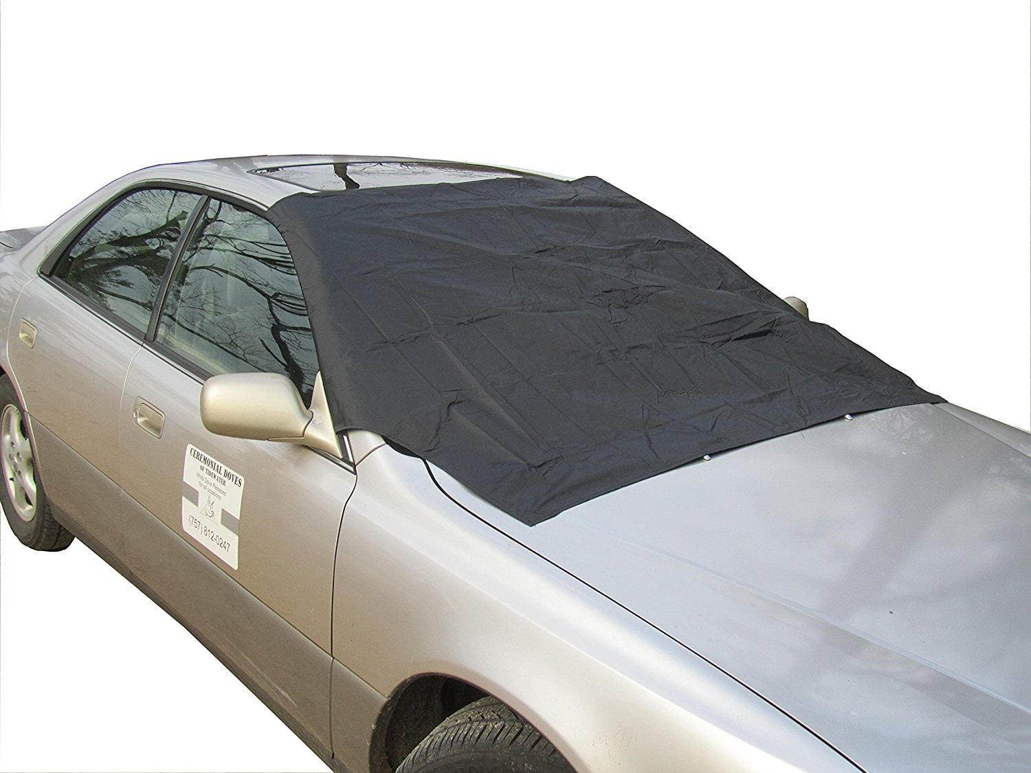 Snow Sun & Leaf Cover - Weatherproof Protection for Car Windshield and ...