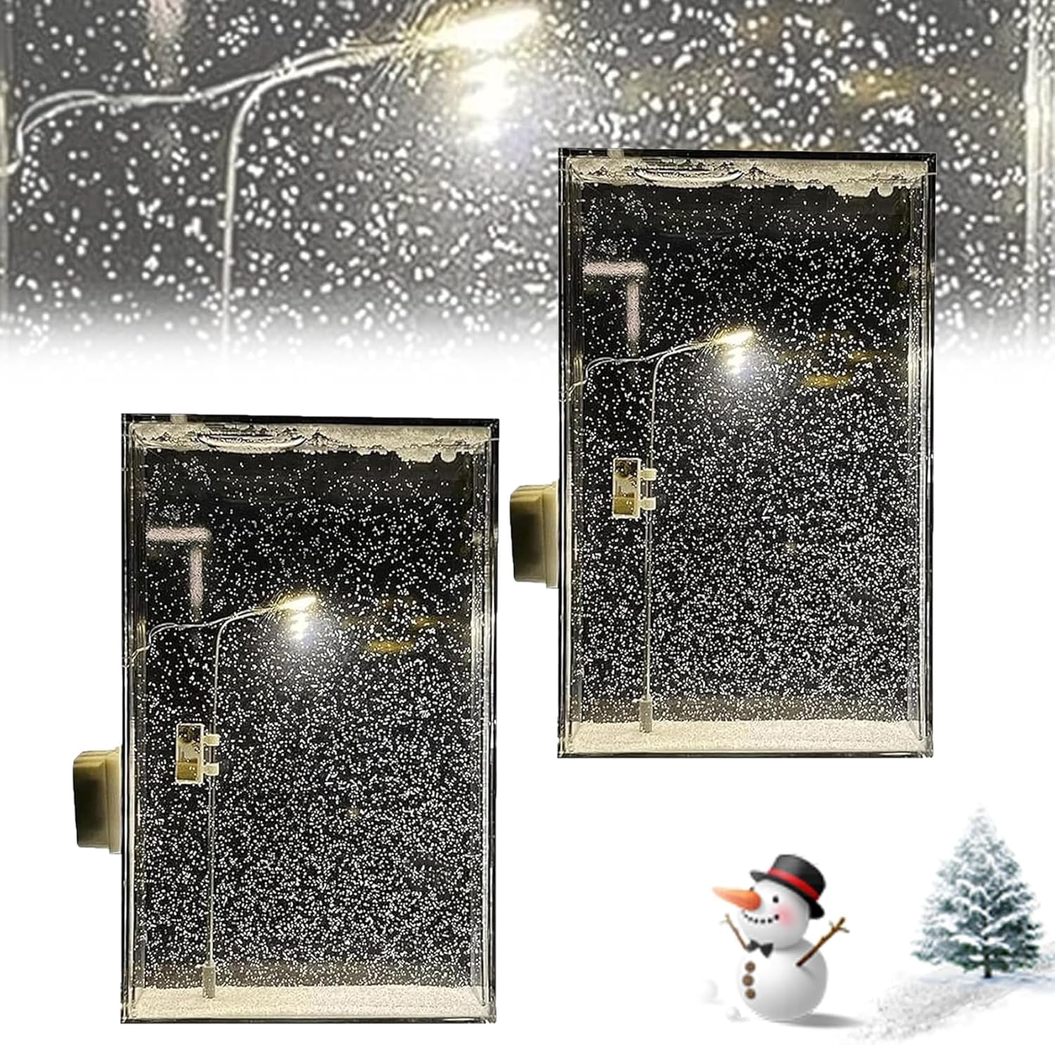 Snow Tales Lamp, Snowtales Snow Scenery Night Light, Street Lamps Snows ...