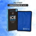 Snow Tech Reusable Gel Ice Packs for Injuries (Medium, 8"x11", 2 Pack ...