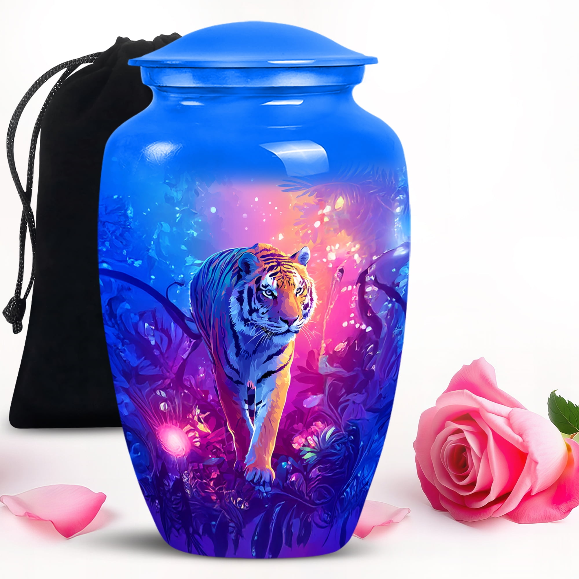 Snow Tiger Large Urns For Human Ashes Adult Female - Memorial Urn For ...