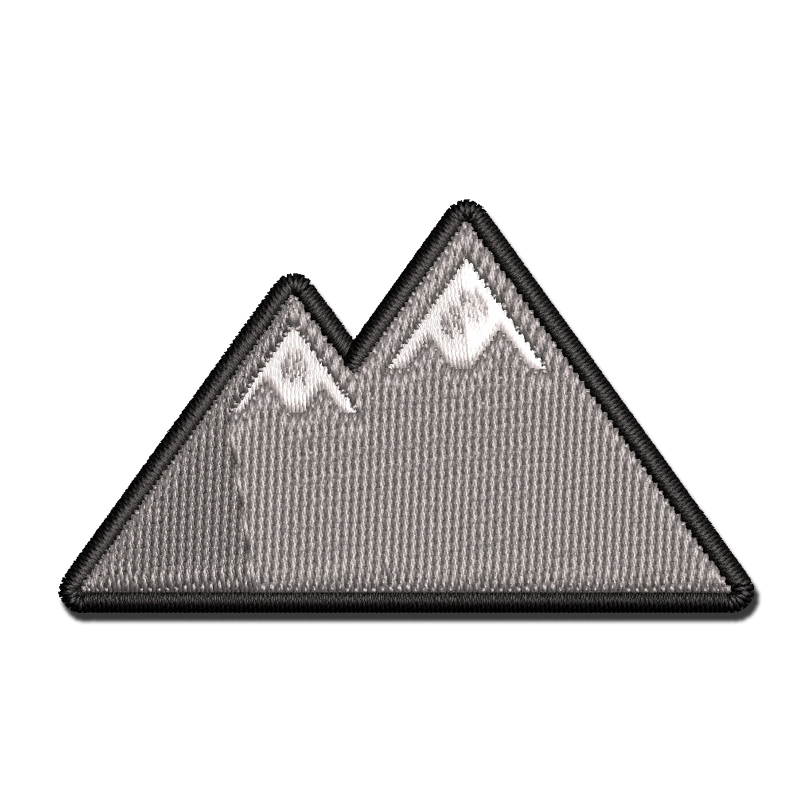 Snow Topped Mountains Applique Multi-Color Embroidered Hook & Loop ...