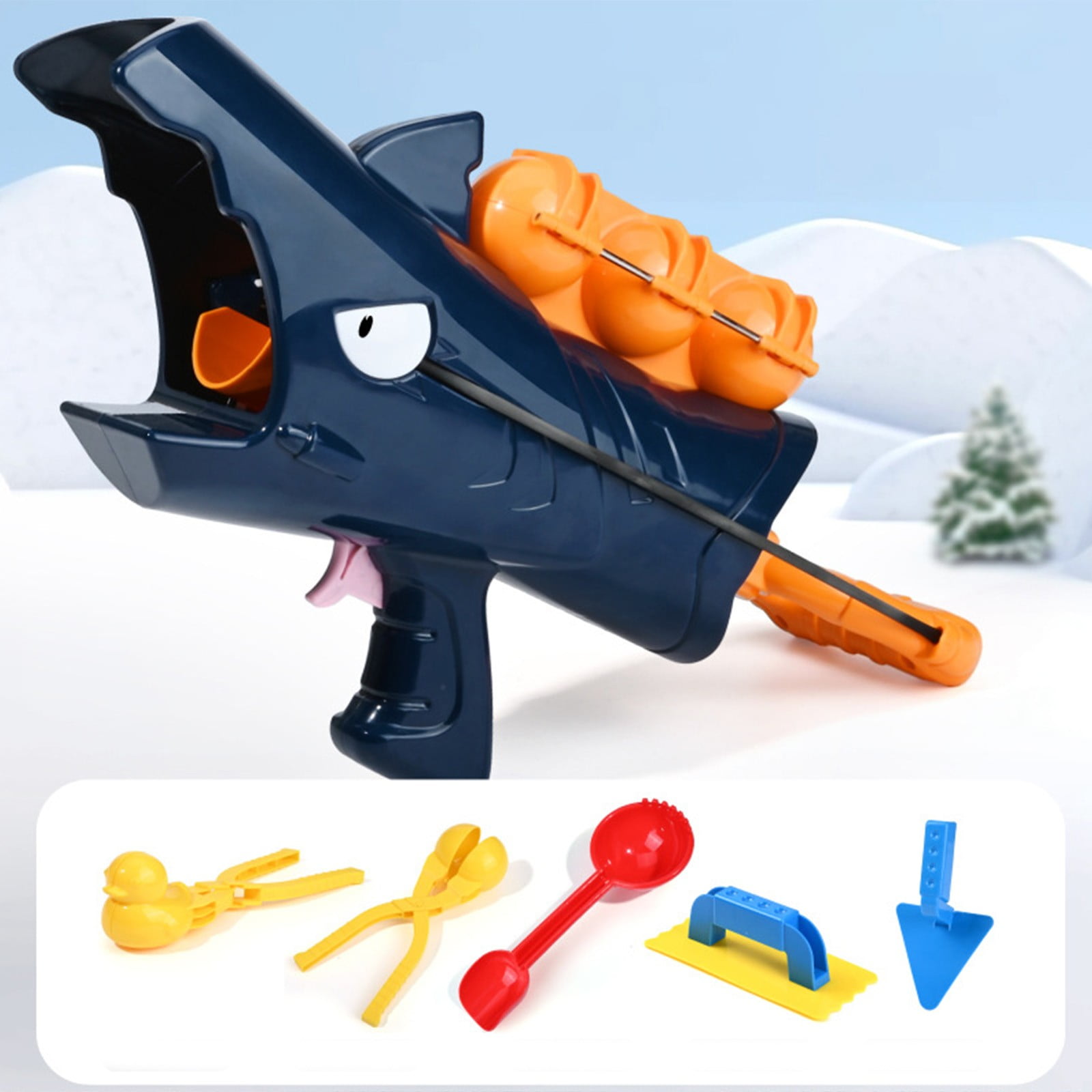 Snow Toys for Kids Outdoor, Shark Snowball Gun, Snowball Maker Kit ...