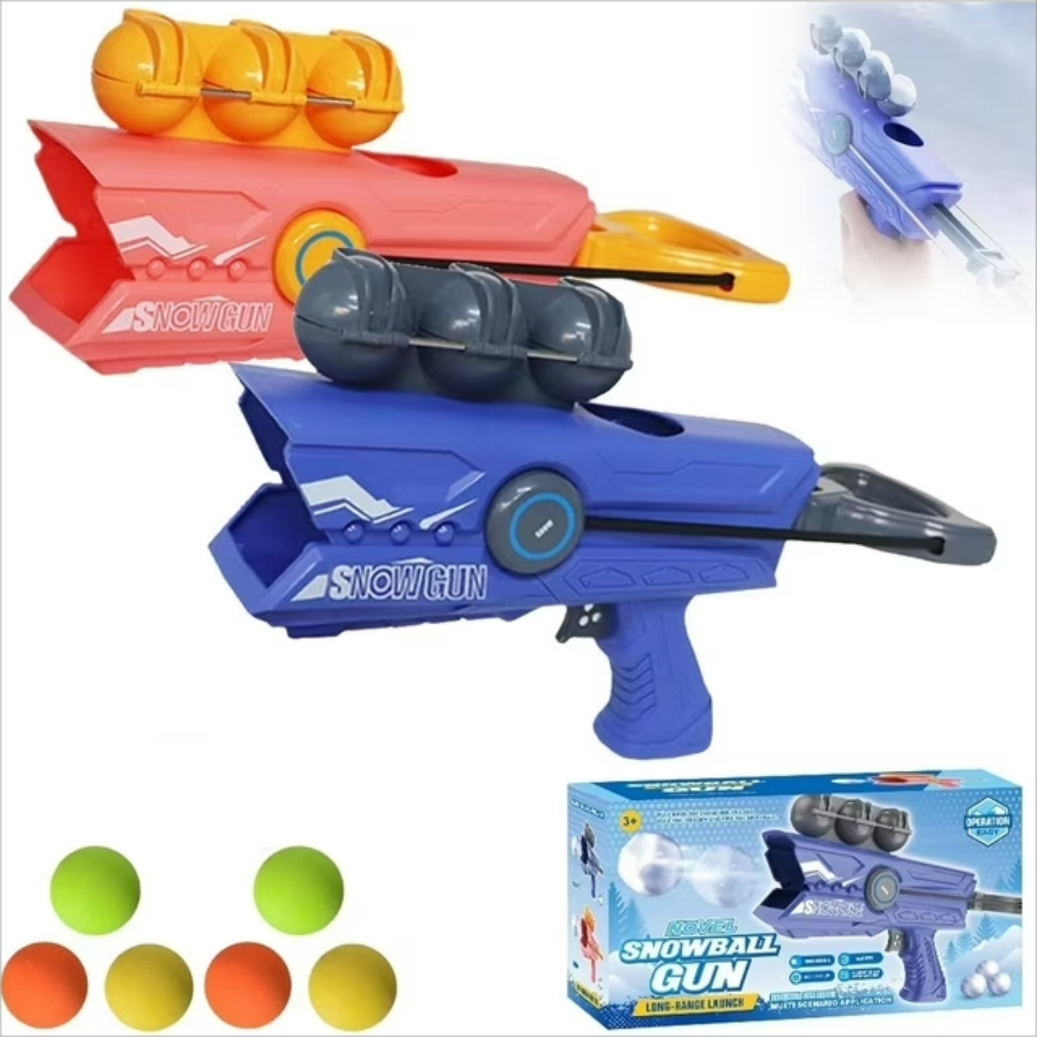 Snow Toys for Kids,Snow Ball Launcher,Super Snowball Blaster,Winter ...