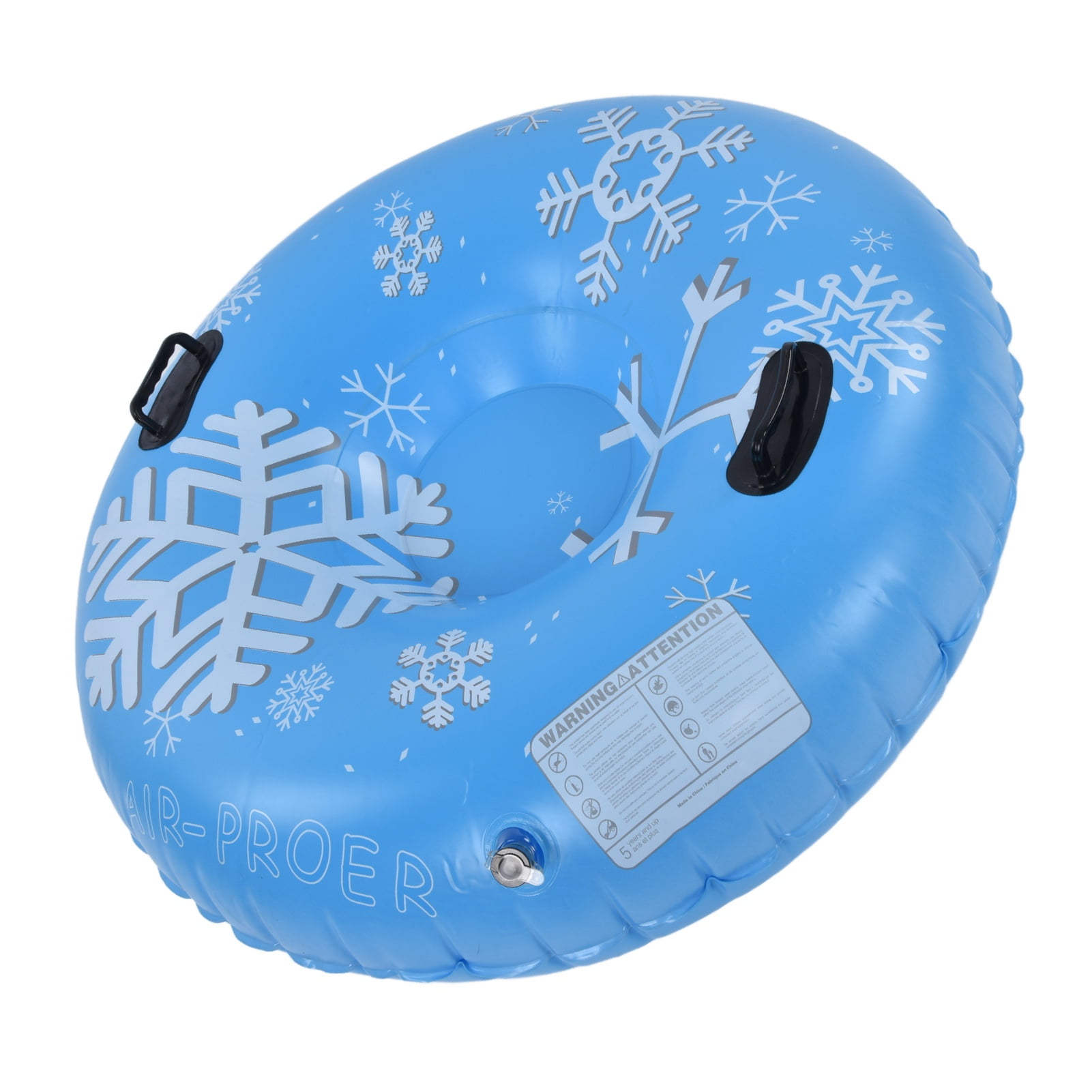 Snow Tubes PVC 450lbs Load Inflatable Ski Rings Tube With Handle For ...