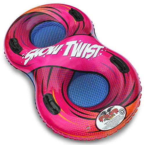 Snow Twist 2-Person Inflatable Tube. Lake Pool Float & Double Sled ...