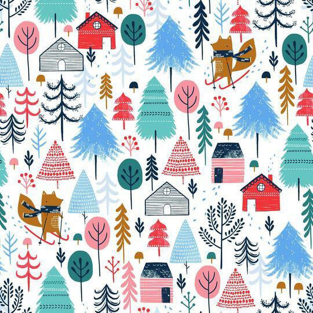 Snow Village cotton fabric - Snow Much Fun Dashwood Studio Sold by the ...