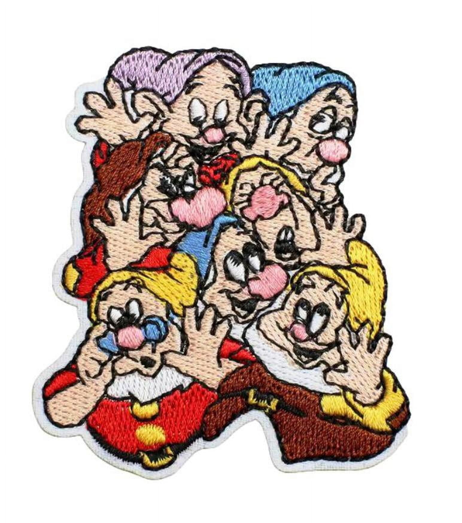 Snow White 7 Dwarfs 2.5in Tall Embroidered Patch - Walmart.com