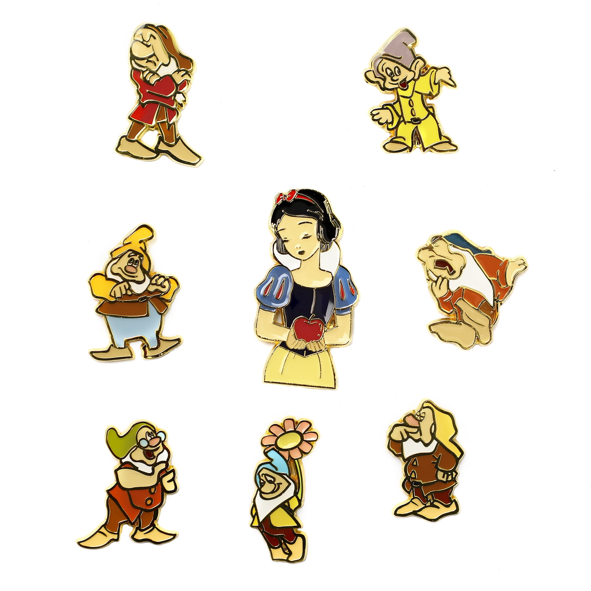 Snow White 8 Pack Lapel Pin Set - Walmart.com