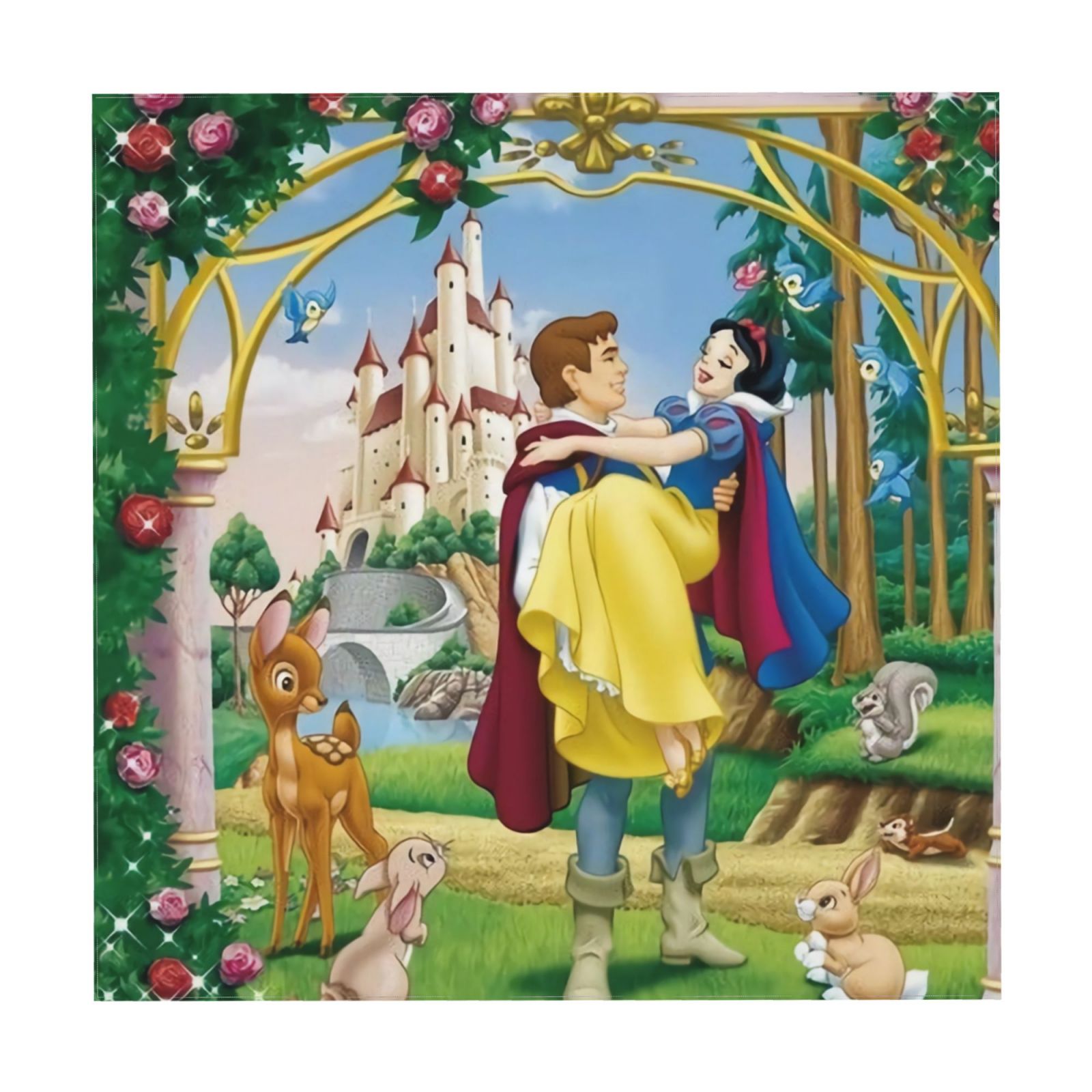 Snow White And The Seven Dwarfs Square Tablecloth, Table Cloth For ...