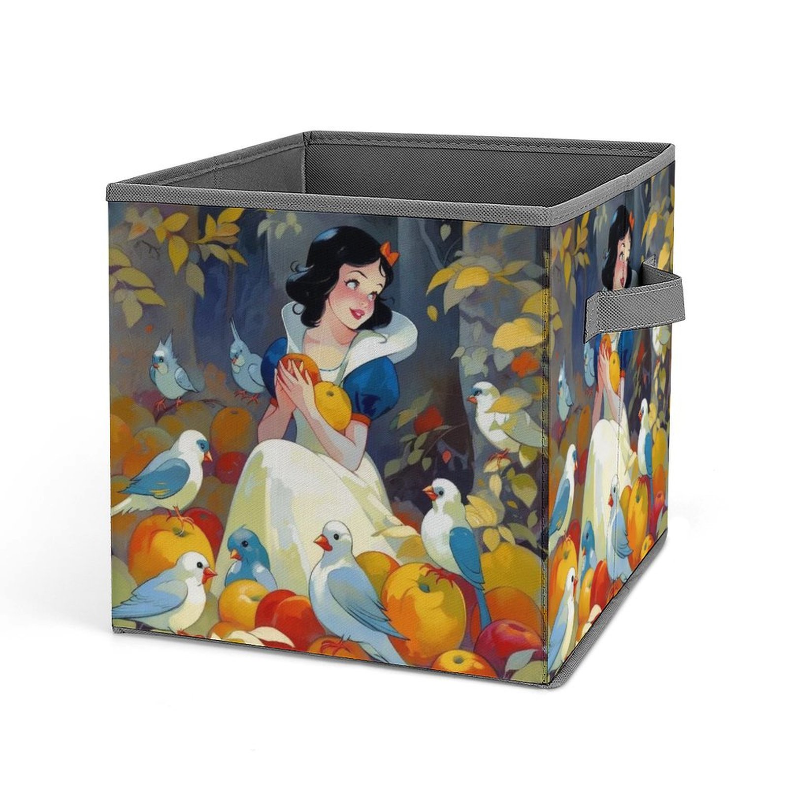 Snow White Anime Cartoon Cube Storage Bins, 10.6 Cube Storage Organizer ...