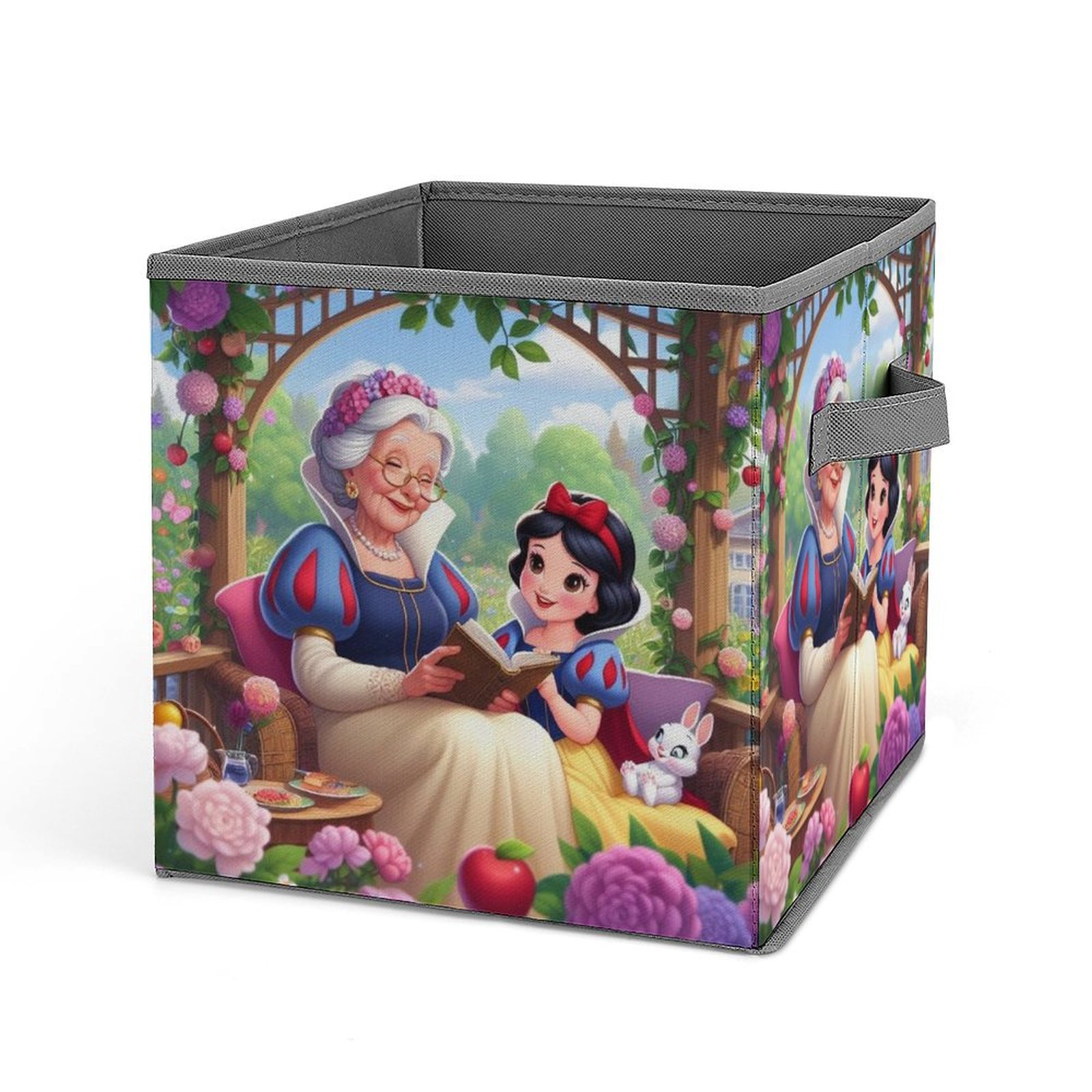Snow White Anime Cartoon Cube Storage Bins, 10.6 Cube Storage Organizer ...