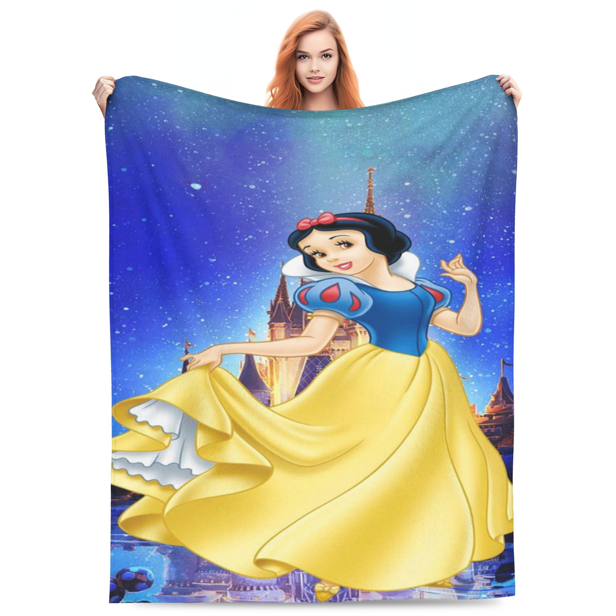 Snow Whi-t Bed Blanket 3D Printed Throw Blanket Lightweight Super Soft ...