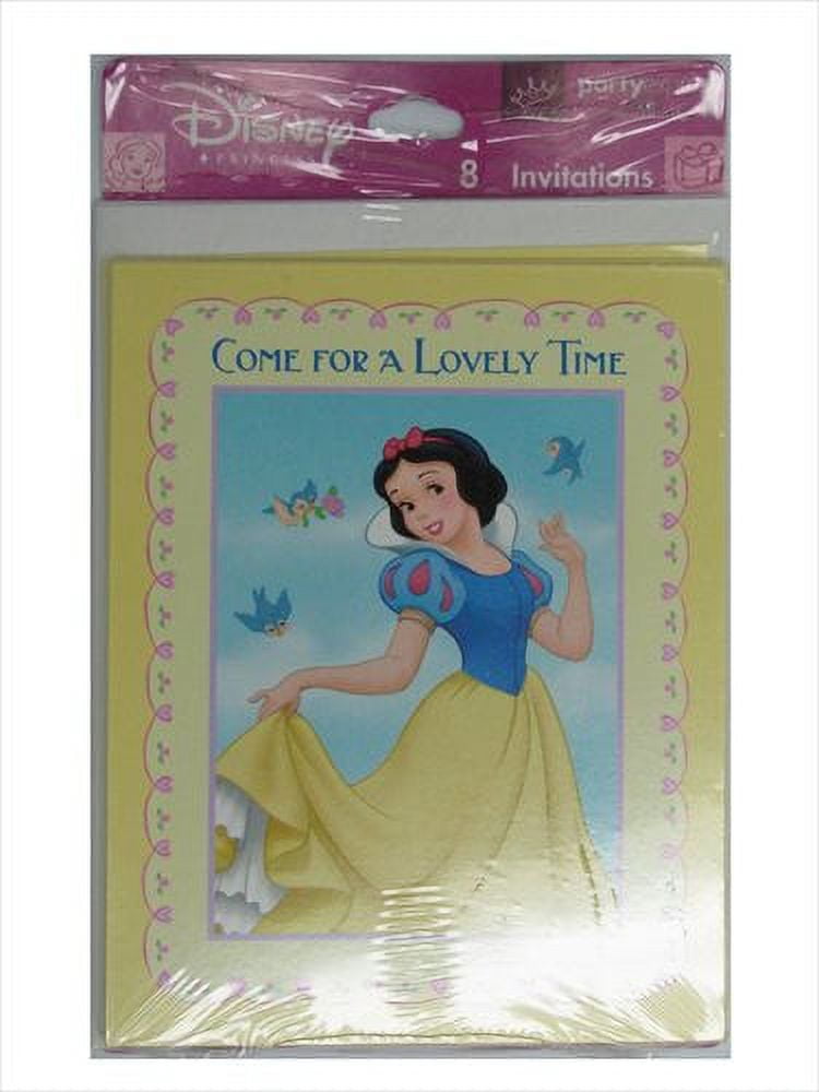 Snow White 'Blue Bird' Invitations w/ Env. (8ct) - Walmart.com