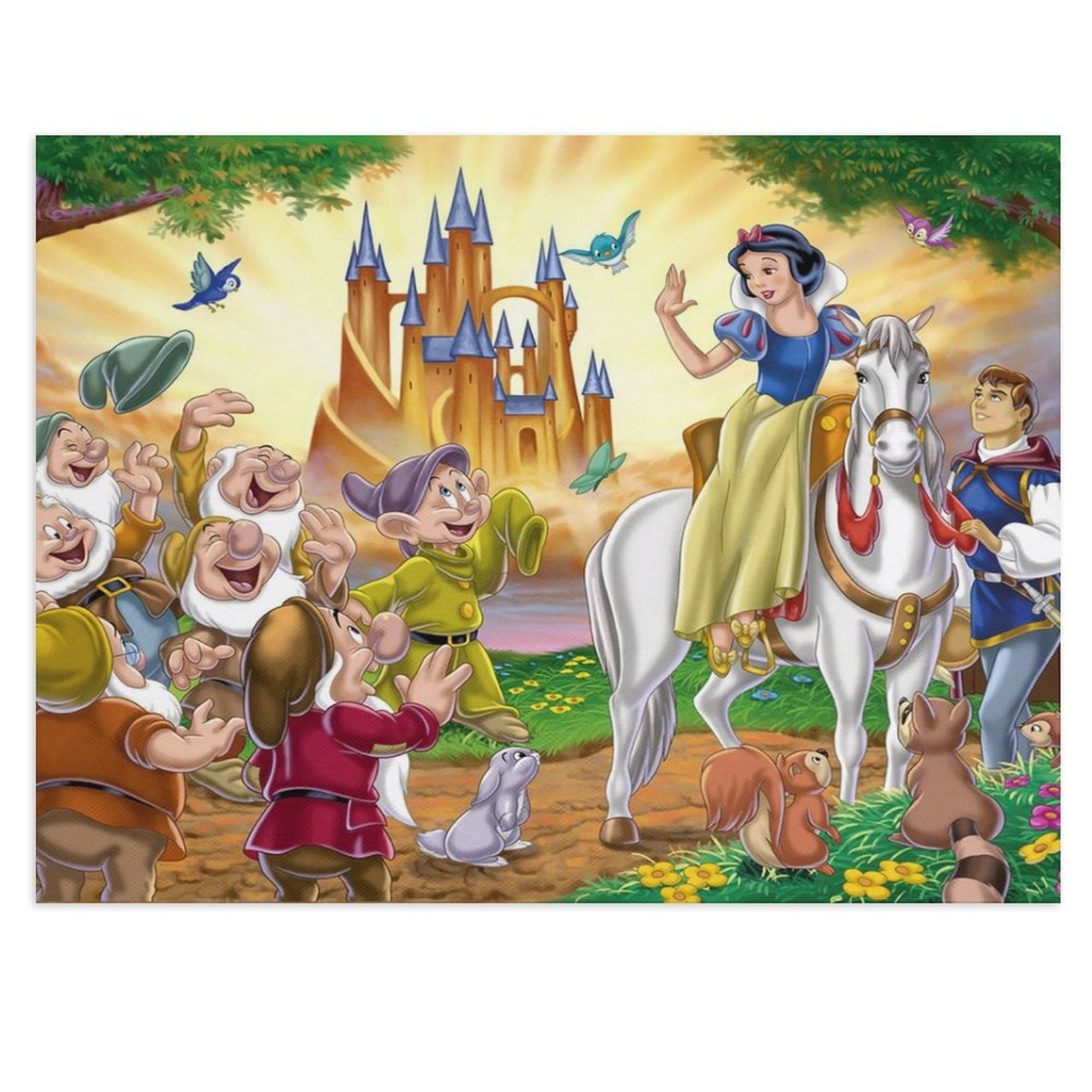 Snow White Canvas Wall Art Painting Artwork Picutures Wall Decor for ...